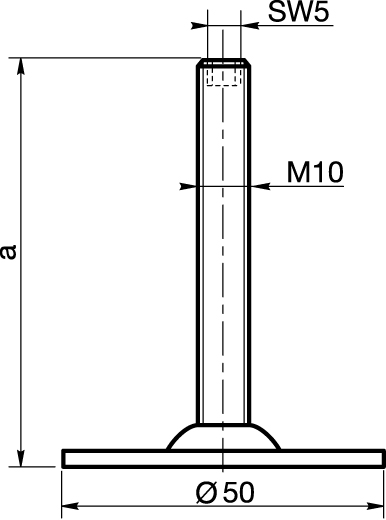 VIS 228 ZINGUEE M10 SW5 EMBASE Ø 50